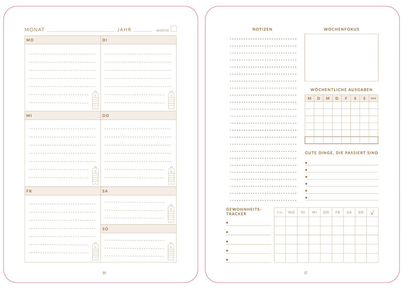 Achtsamkeitstagebuch jahresunabhängig - kostenlos | Milula Studios