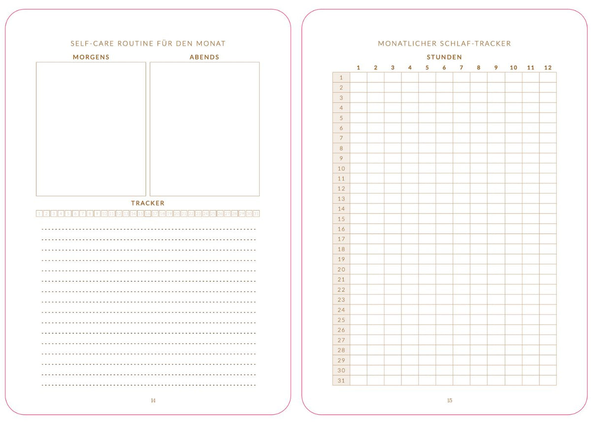 Achtsamkeitstagebuch jahresunabhängig - kostenlos | Milula Studios